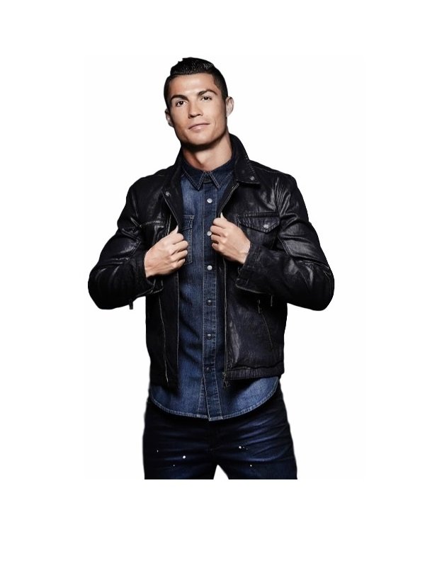 Portuguese Soccer Forward Player Cristiano Ronaldo Leather Jacket
