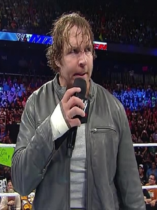Dean Ambrose Grey Leather Jacket