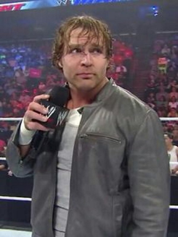 Dean Ambrose Grey Leather Jacket