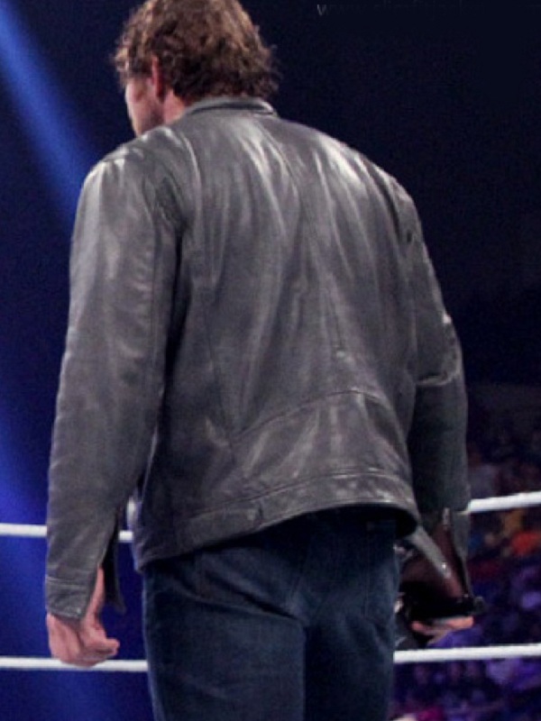 Dean Ambrose Grey Leather Jacket