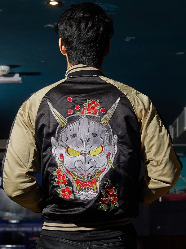 Yakuza Majima Satin Logo Jacket For Men and Women