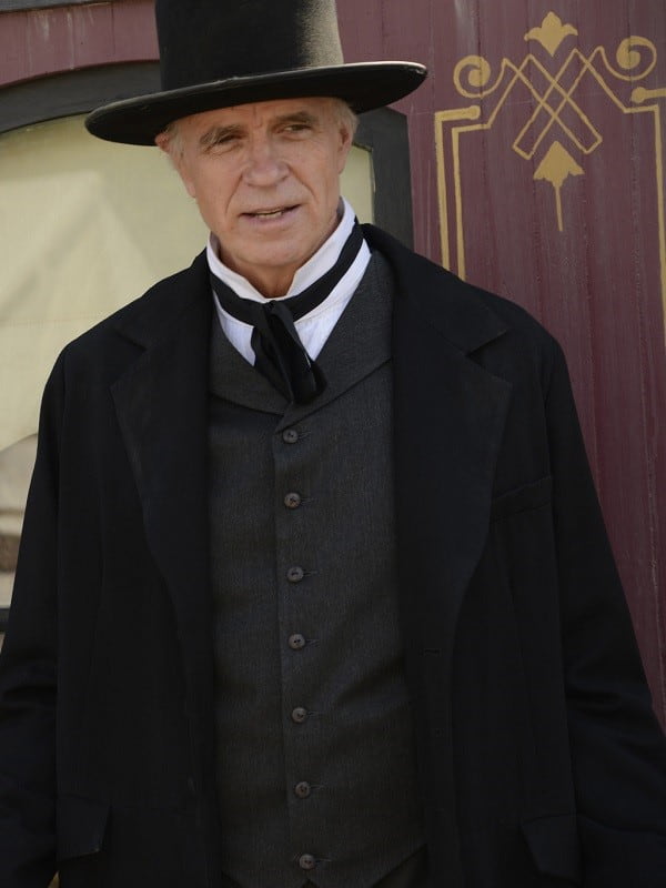 Tom Noonan Hell on Wheels Reverend Nathaniel Cole Black Coat