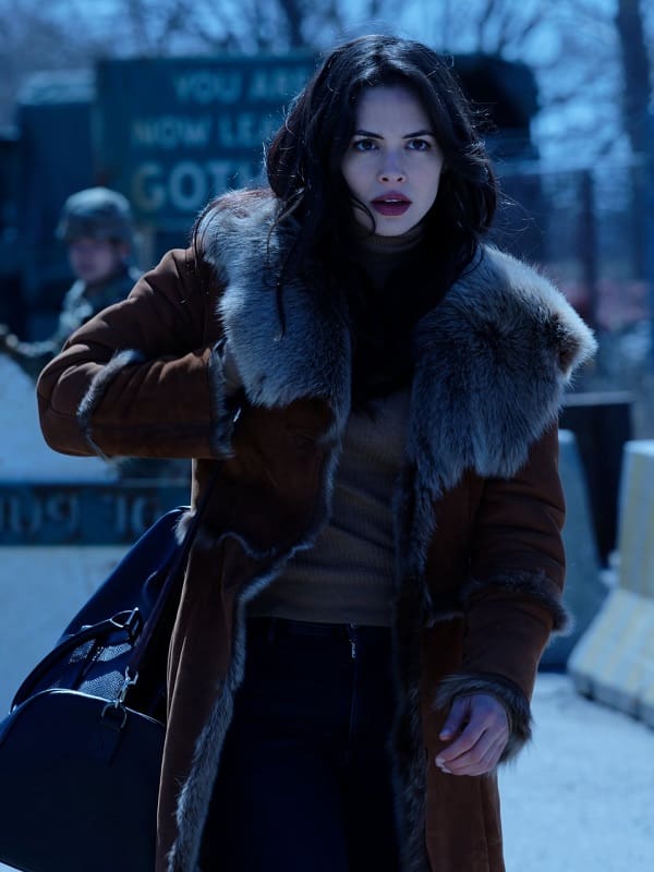 Conor Leslie Titans Donna Troy Suede Shearling Coat