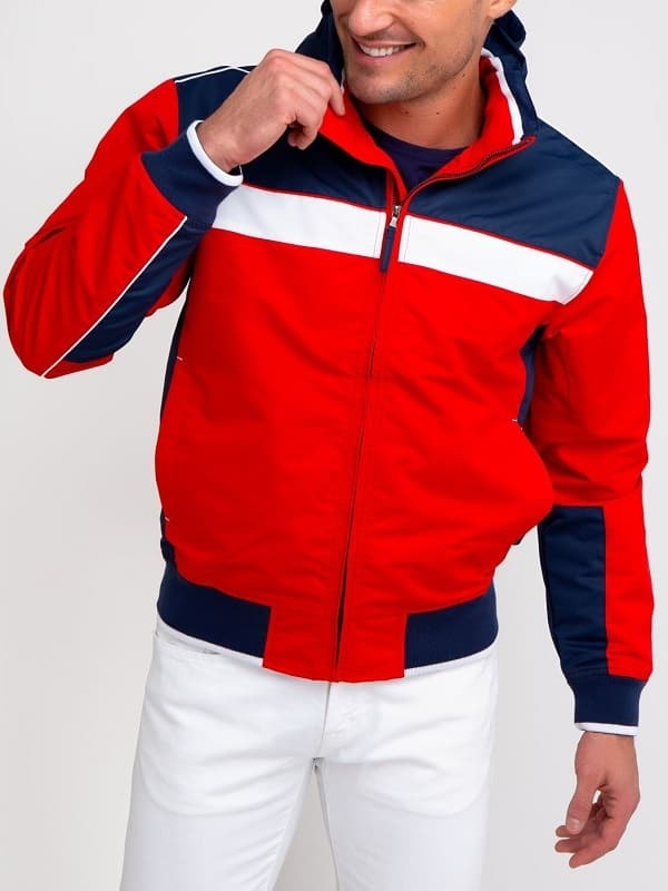 USA Full Zipper Red Jacket