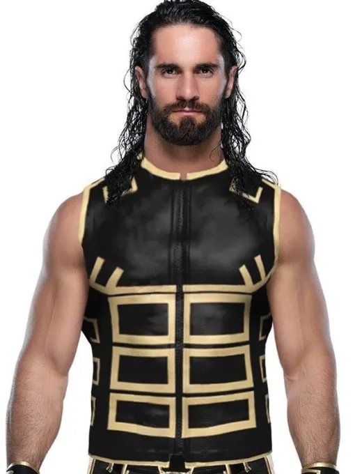 WWE Wrestler Seth Rollins Leather Vest
